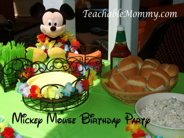 Mickey Mouse Clubhouse Luau Birthday Party - With Ashley And Company