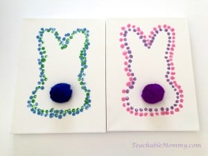 Easter Bunny Dot Art For Kids! - With Ashley And Company
