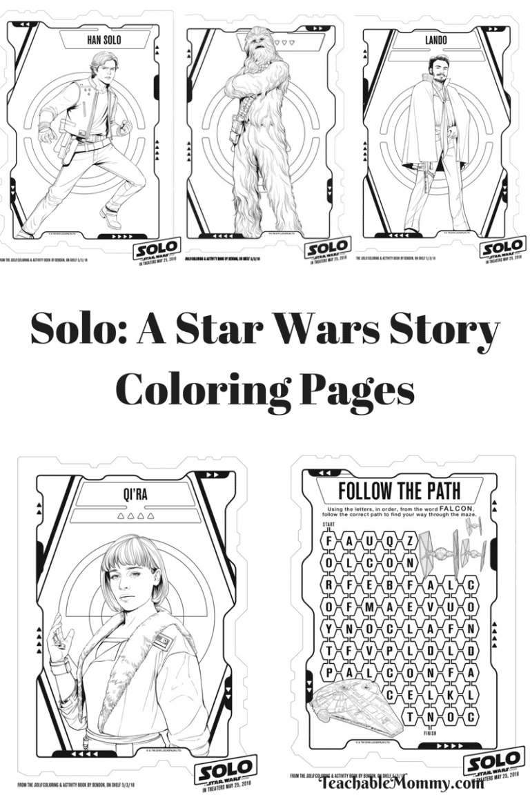 Solo Movie Coloring Pages and Activity Sheets - With Ashley And Company