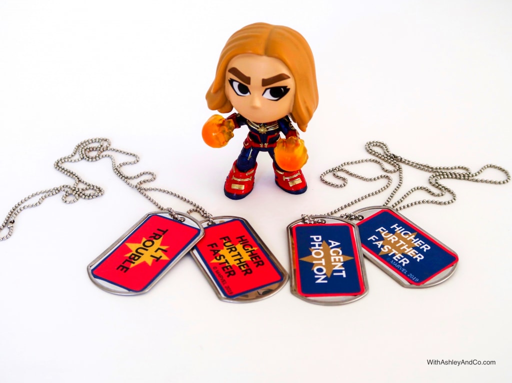 Captain Marvel Craft | DIY Dog Tags