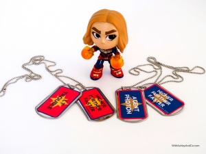 Captain Marvel Craft | DIY Dog Tags