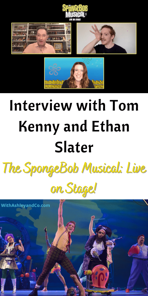 Interview With Tom Kenny And Ethan Slater Spongebob Musical Live On Stage